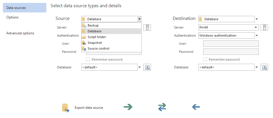 ApexSQL Diff 2017 - Screen shot tour