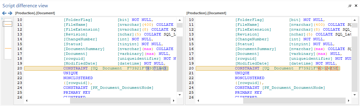 ApexSQL Diff 2017 - Screen shot tour
