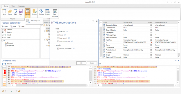 ApexSQL Diff 2017 - Screen shot tour