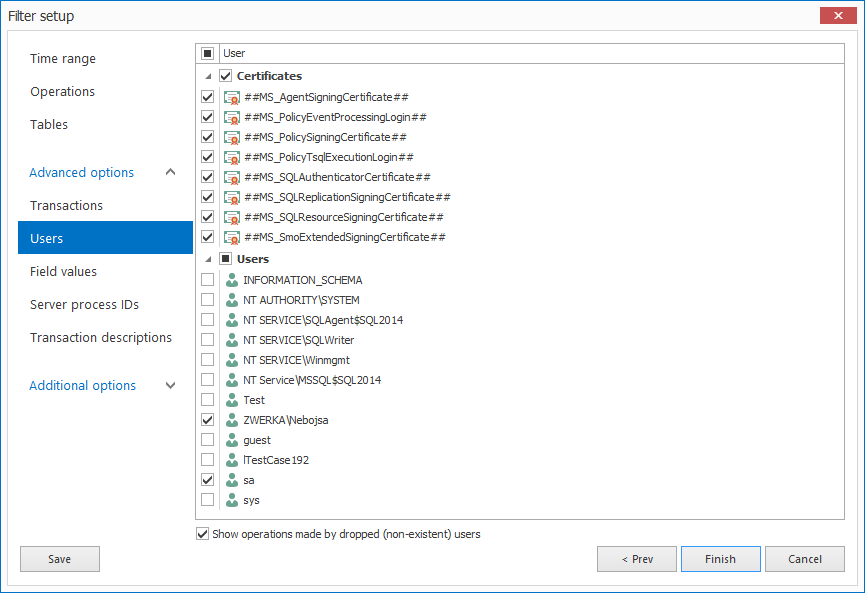 ApexSQL Log 2016 - Screen shot tour