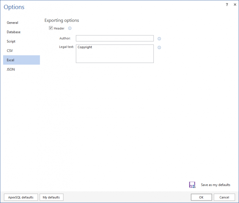 ApexSQL Generate 2016 – Screen shot tour