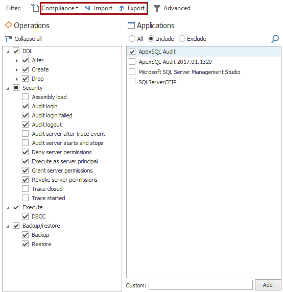 ApexSQL Audit 2017 - Screen shot tour