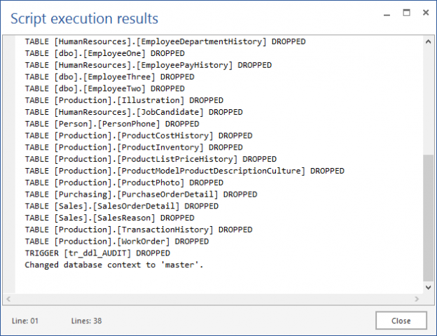 ApexSQL Clean 2016 – Screen shot tour