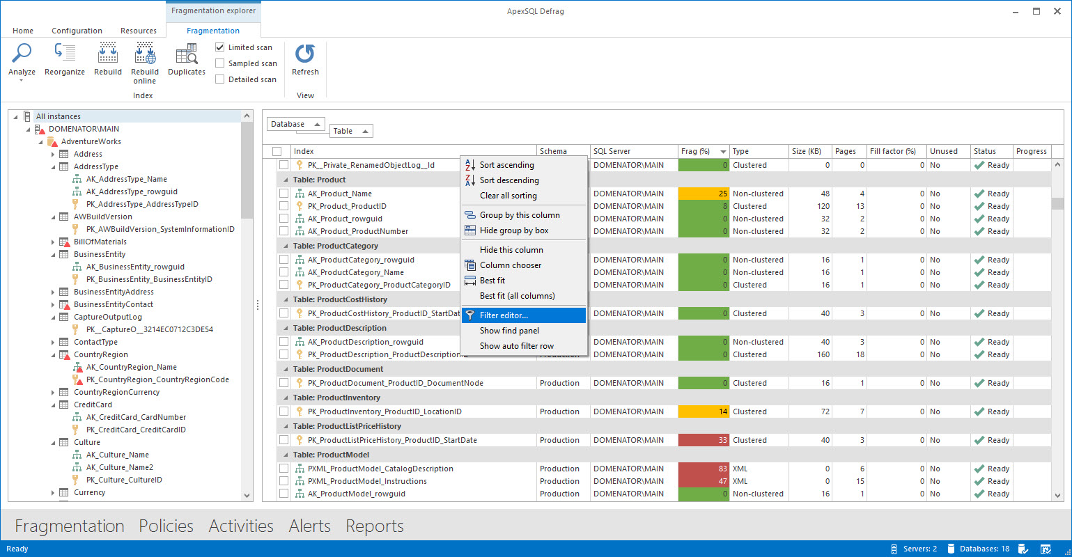 ApexSQL Defrag 2017 R3 – Product update alert