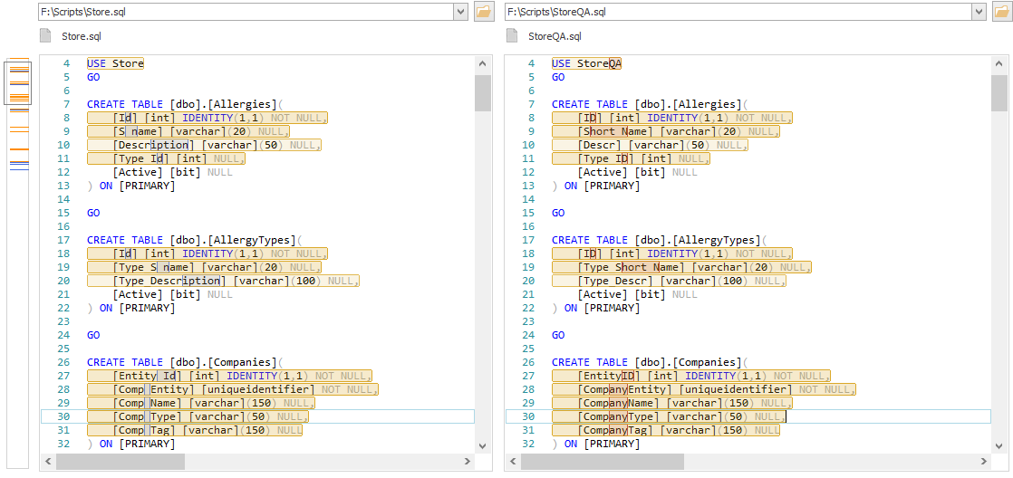 ApexSQL Compare 2017 – Screen shot tour