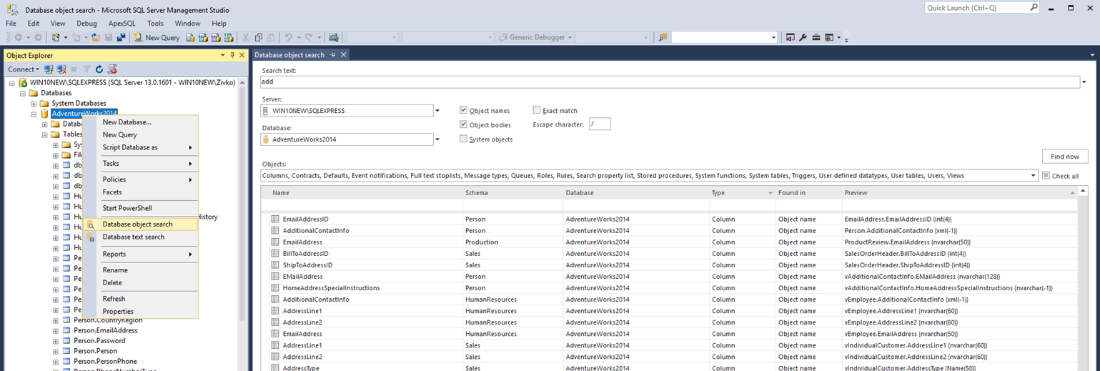 ApexSQL Search 2016 R6 – Product update alert