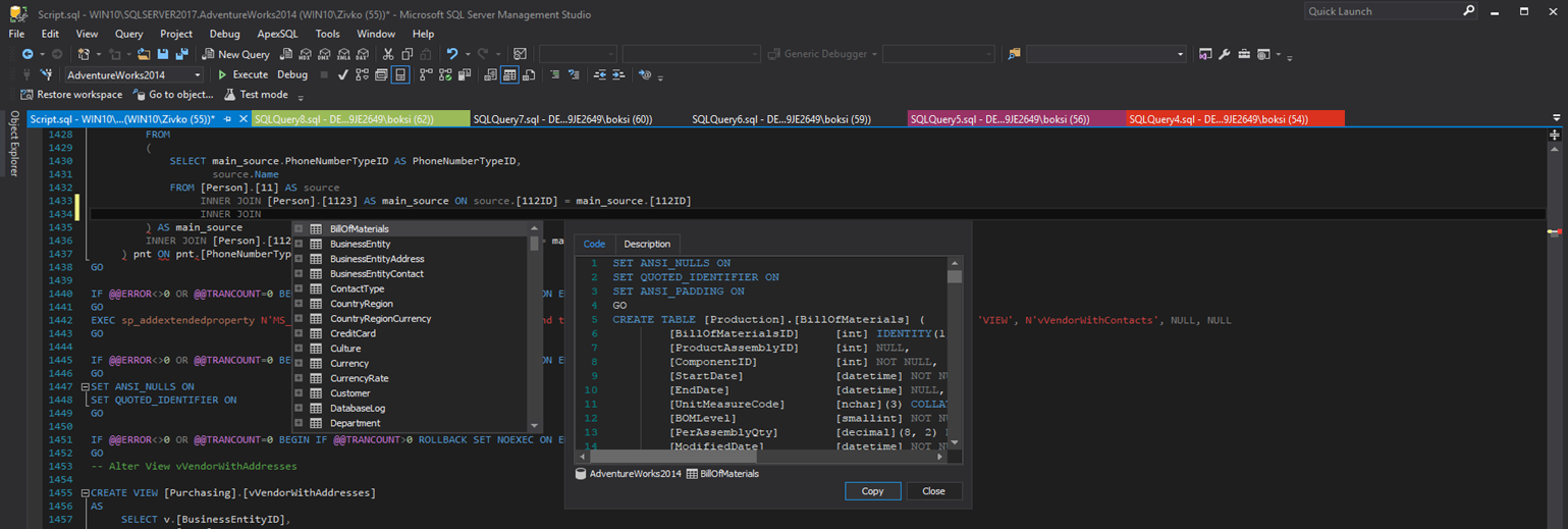 ApexSQL Complete 2018 R5 – Product update alert