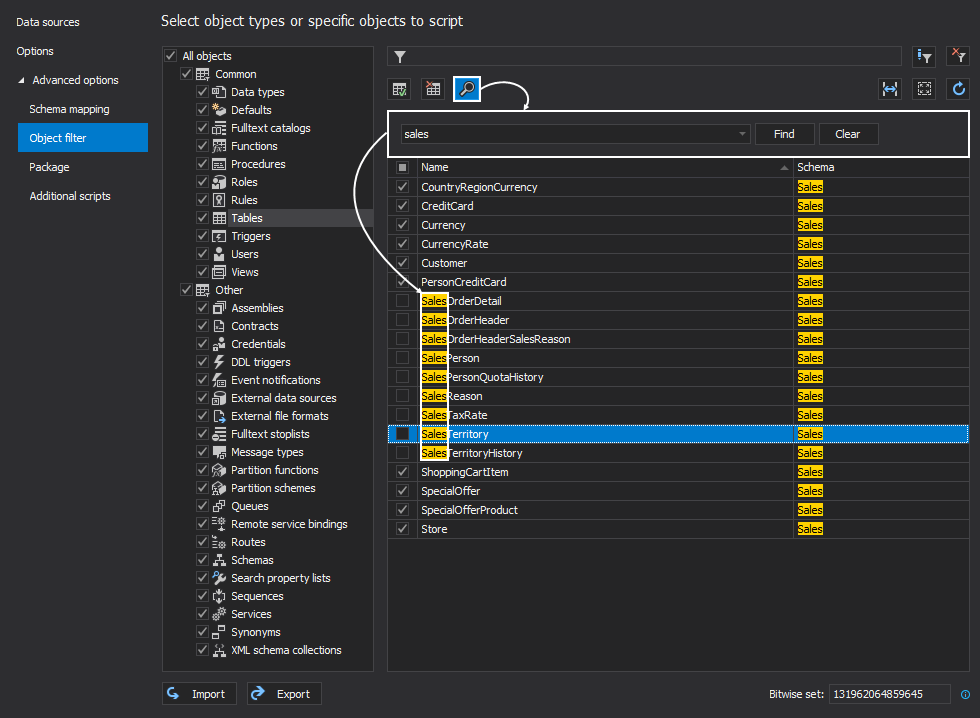 New User Interface Features And Functionality In Apexsql 2018 Versions