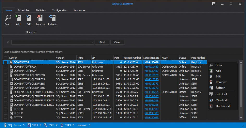 Whats Next In Apexsql Dba Apexsql Discover Sql Server Instance Search And Inventory